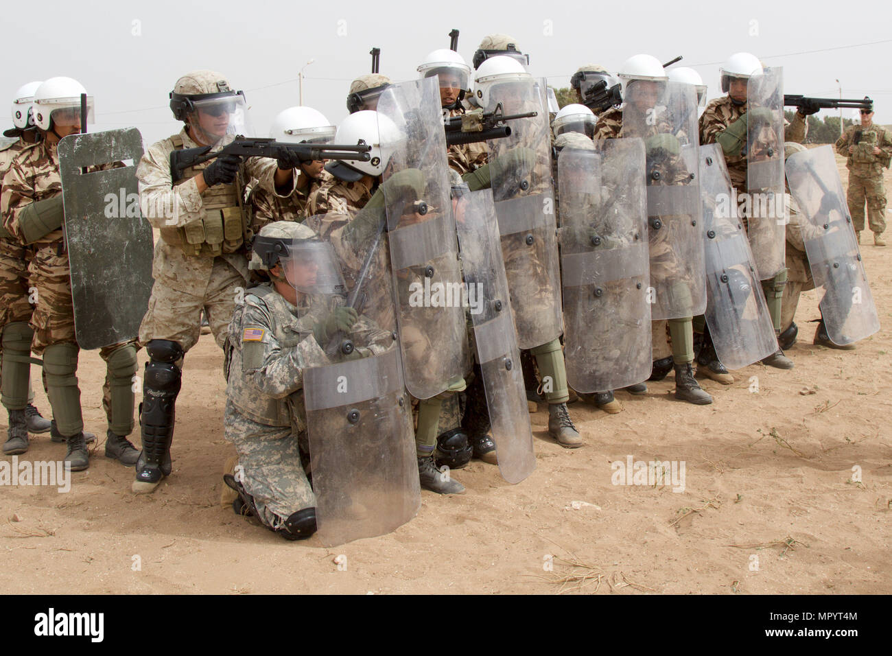 U.S. Soldiers representing the 805th Military Police Company from Cary ...