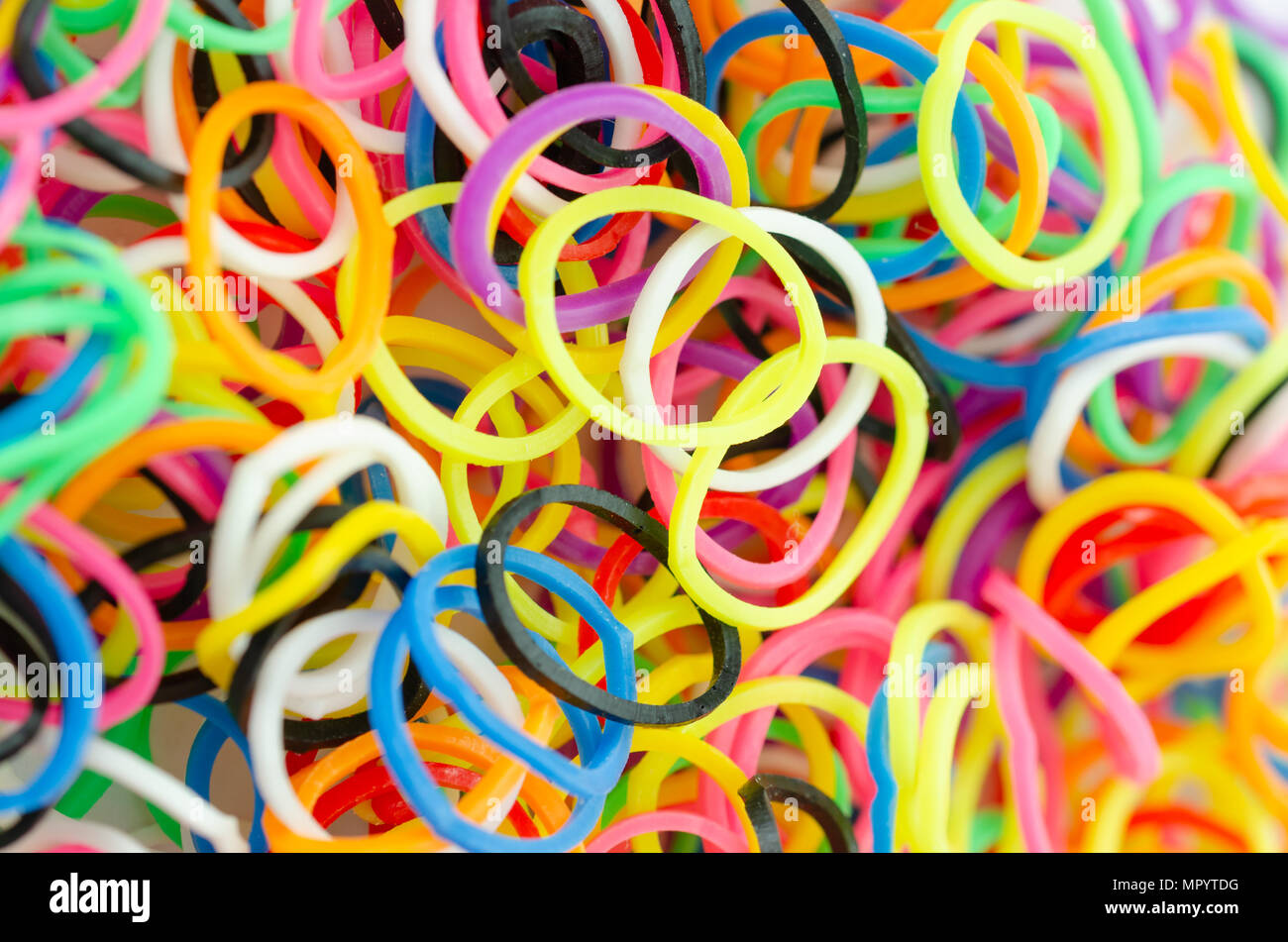 Various colorful plastic tires,selective clarity,white background Stock ...