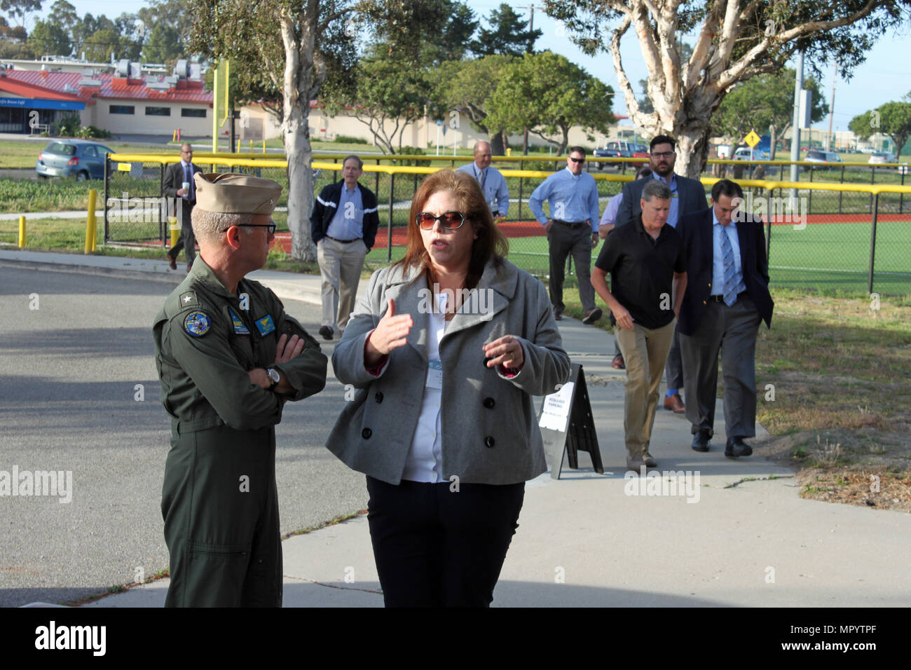 Naval Air Warfare Center Weapons Division Commander Rear Admiral Brian ...