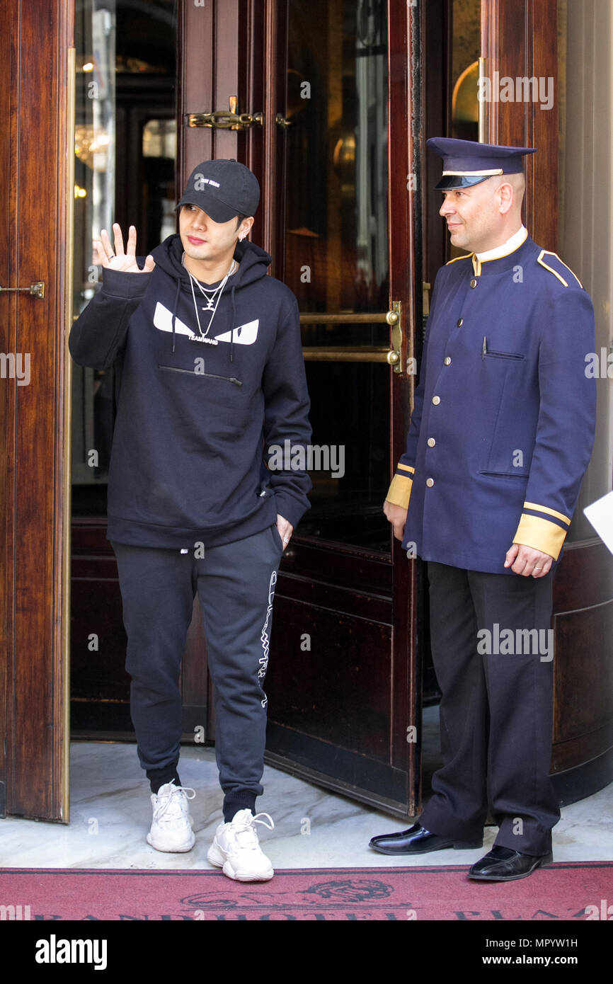 Jackson Wang leaving his hotel in Rome Featuring: Jackson Wang Where ...