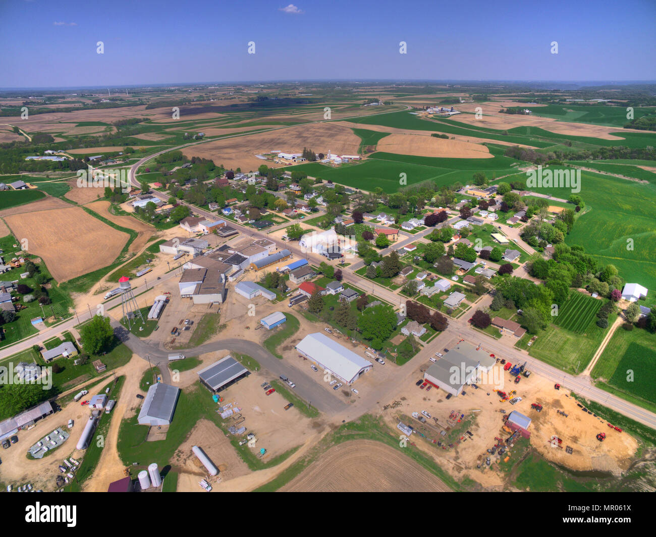 Altura is a small Farming Community in far South East Minnesota Stock ...
