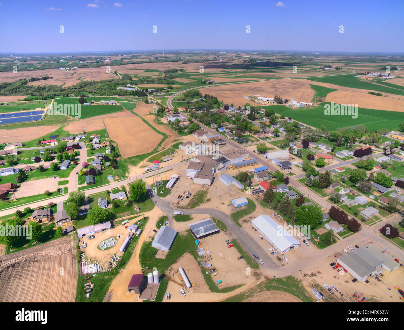 Altura is a small Farming Community in far South East Minnesota Stock ...