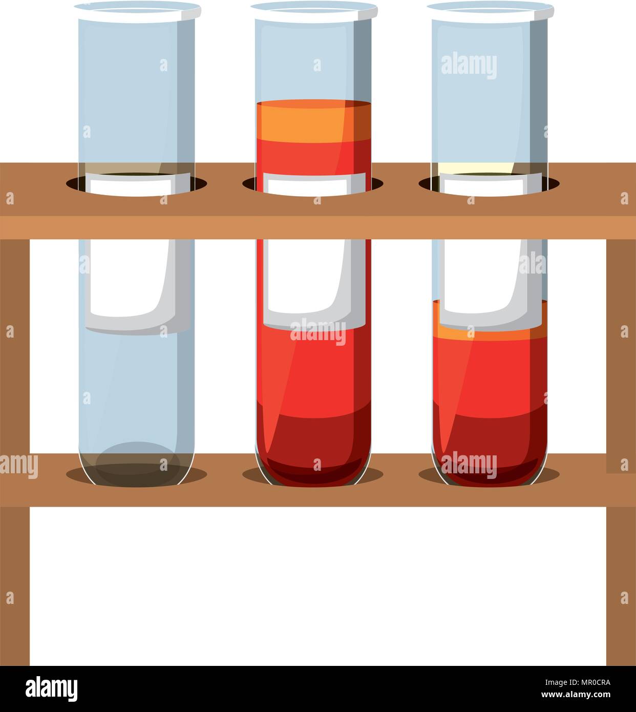 tube test with blood in beaker Stock Vector Image & Art - Alamy