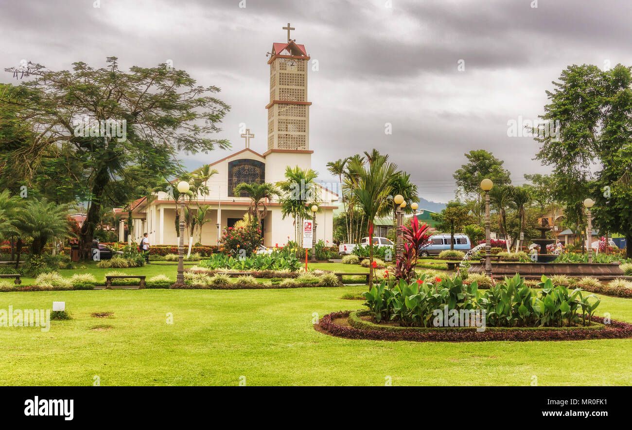 La Fortuna, Costa Rica - November 14, 2016: View at the Saint John ...