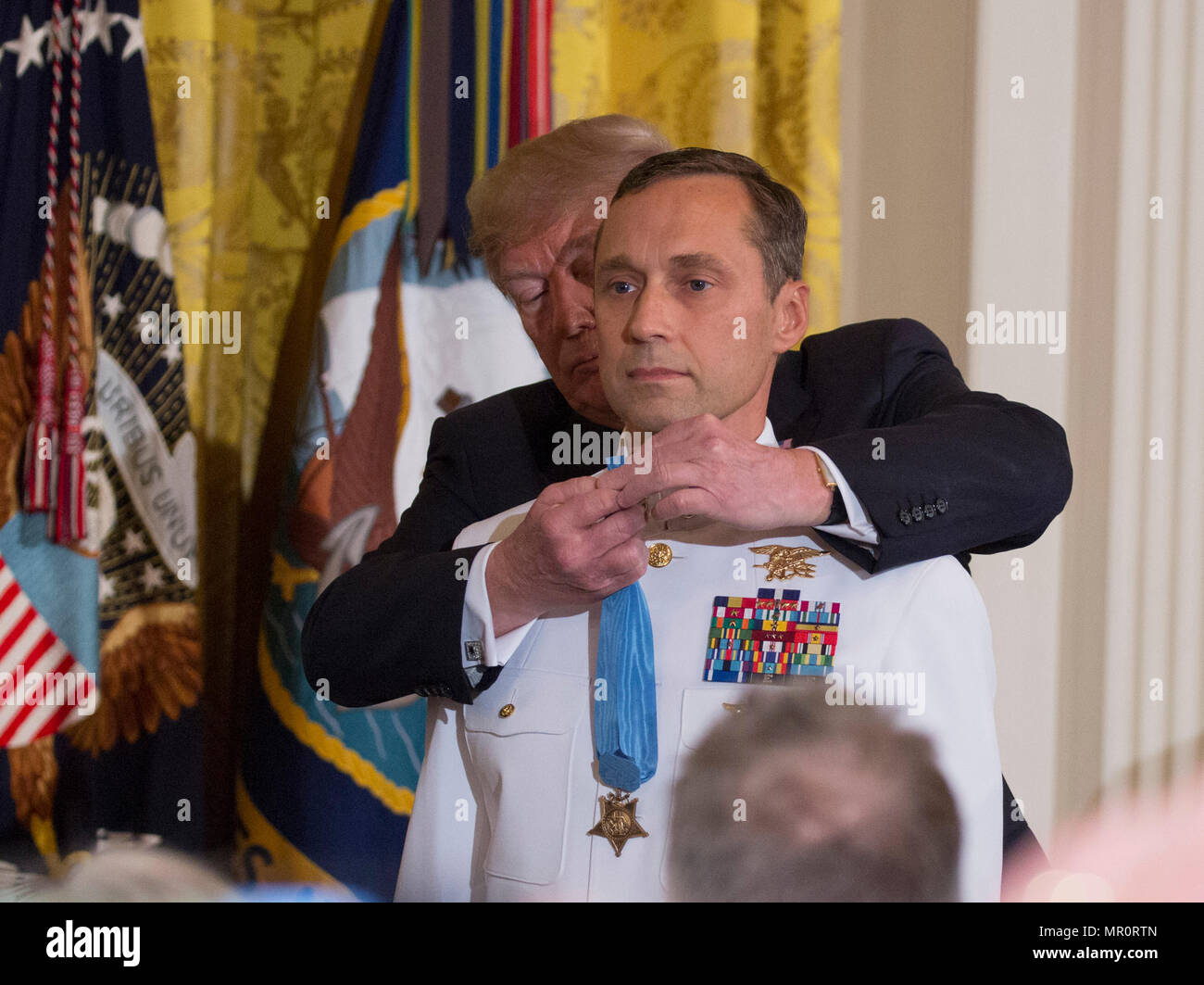 United States President Donald J. Trump presents the Medal of Honor to ...
