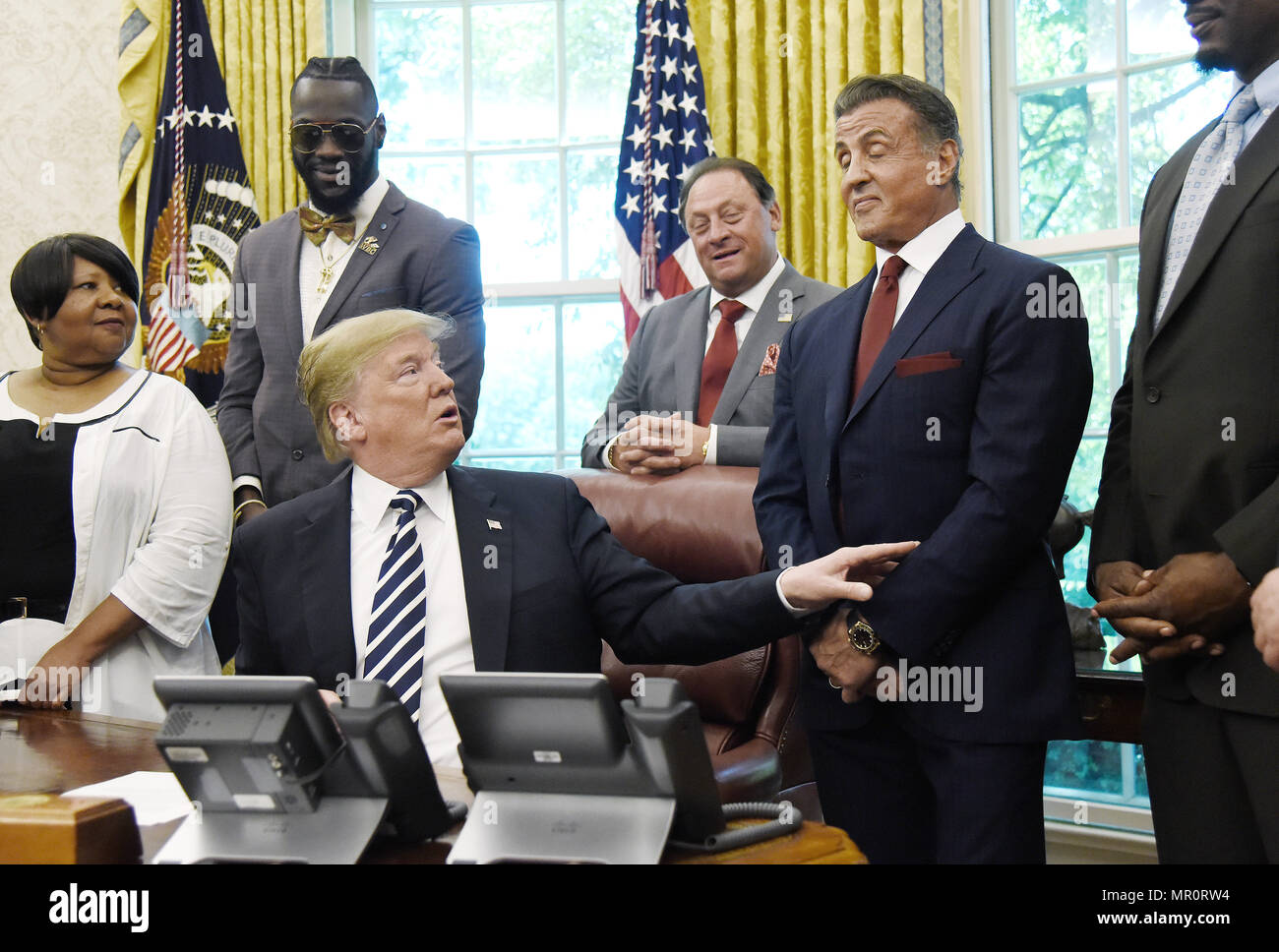Donald trump sylvester stallone hi-res stock photography and images - Alamy