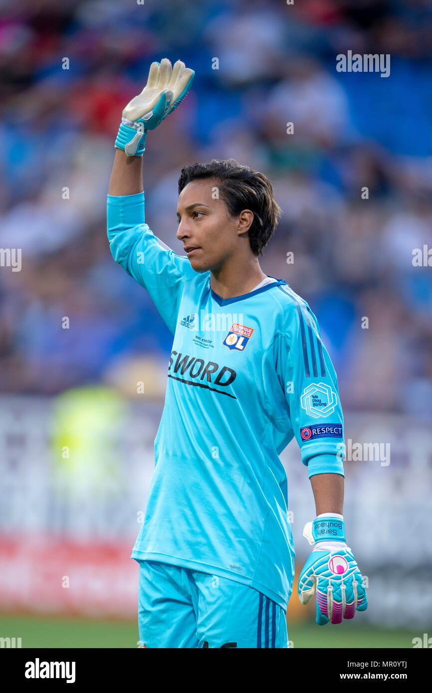 Sarah Bouhaddi of Lyon during the UEFA Women's Champions League Final ...