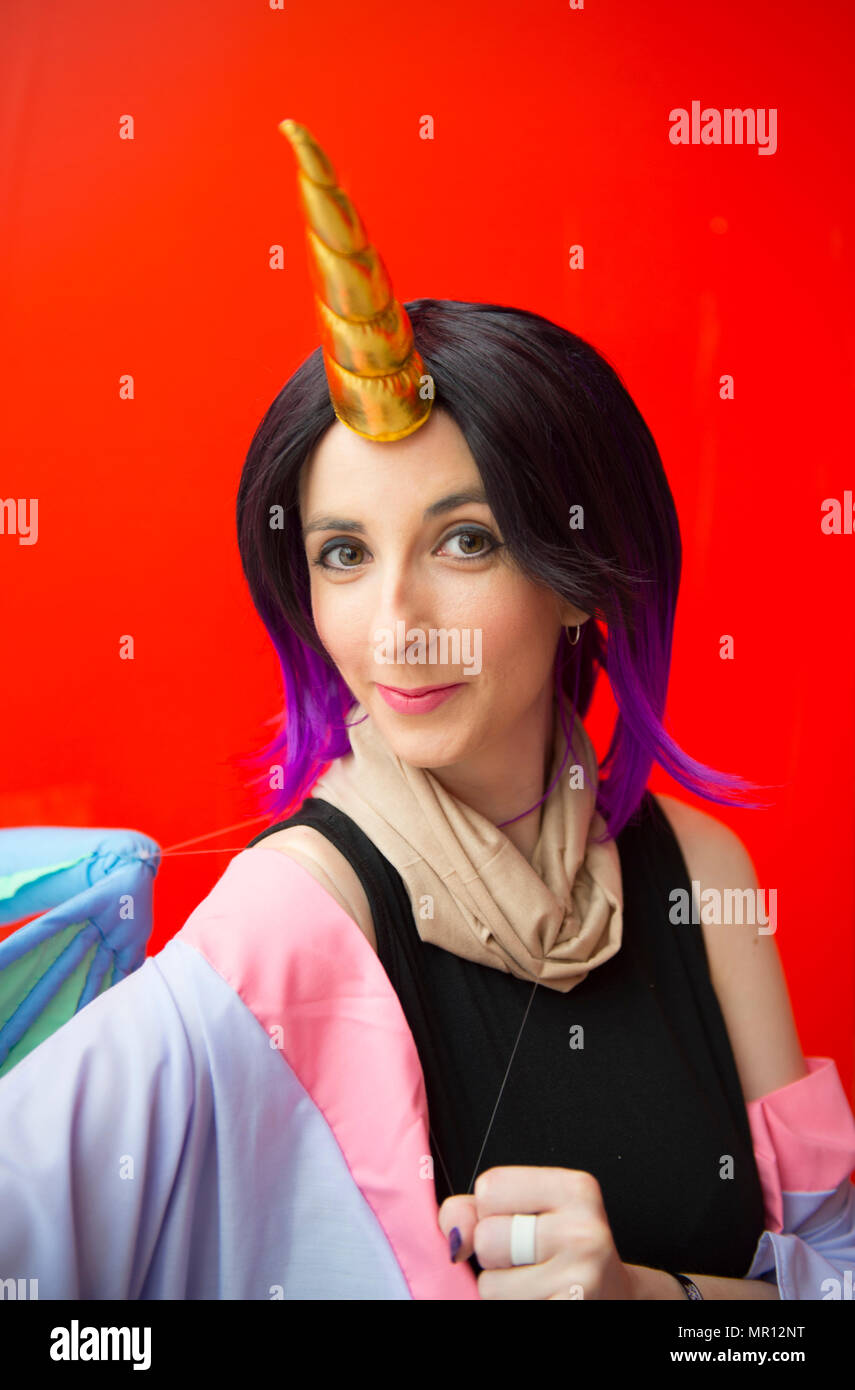 ExCel, London, UK. 25 May, 2018. Cosplayers descend on ExCel for the ...