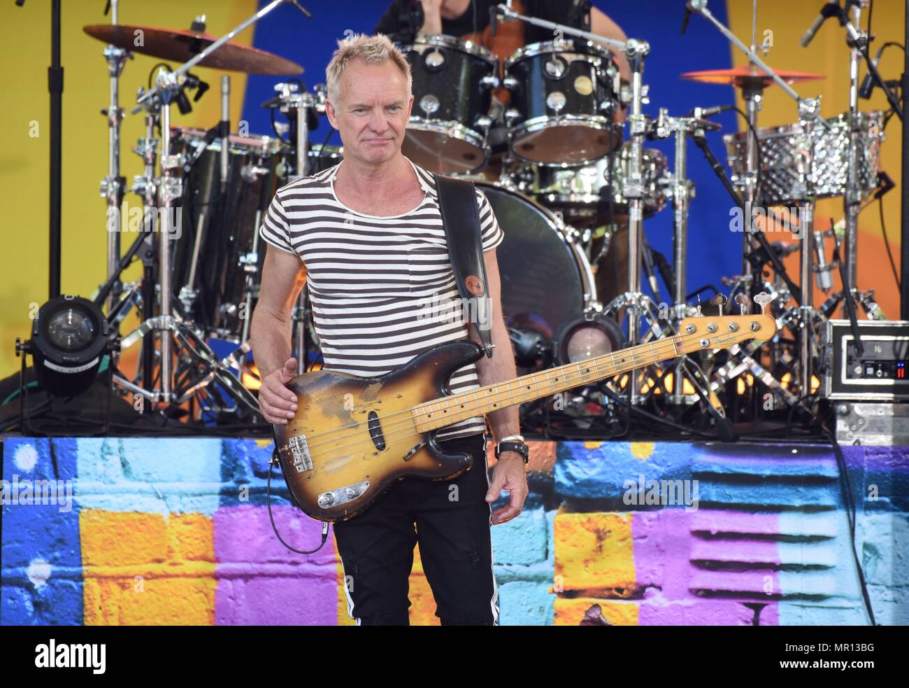 New York, NY, USA. 25th May, 2018. Sting on stage for Good Morning ...
