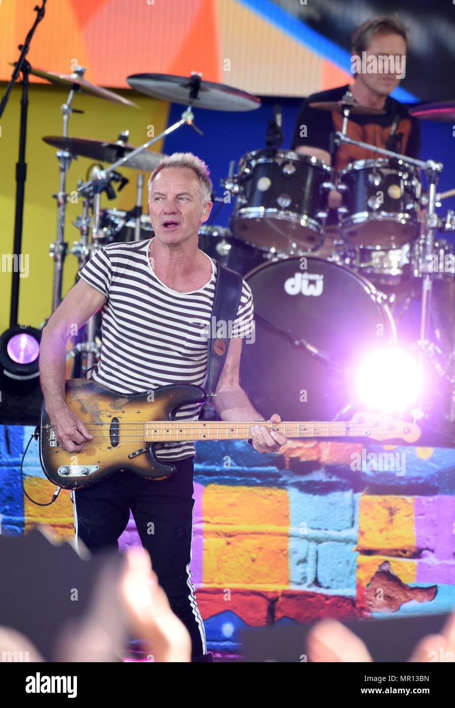 New York, NY, USA. 25th May, 2018. Sting on stage for Good Morning ...