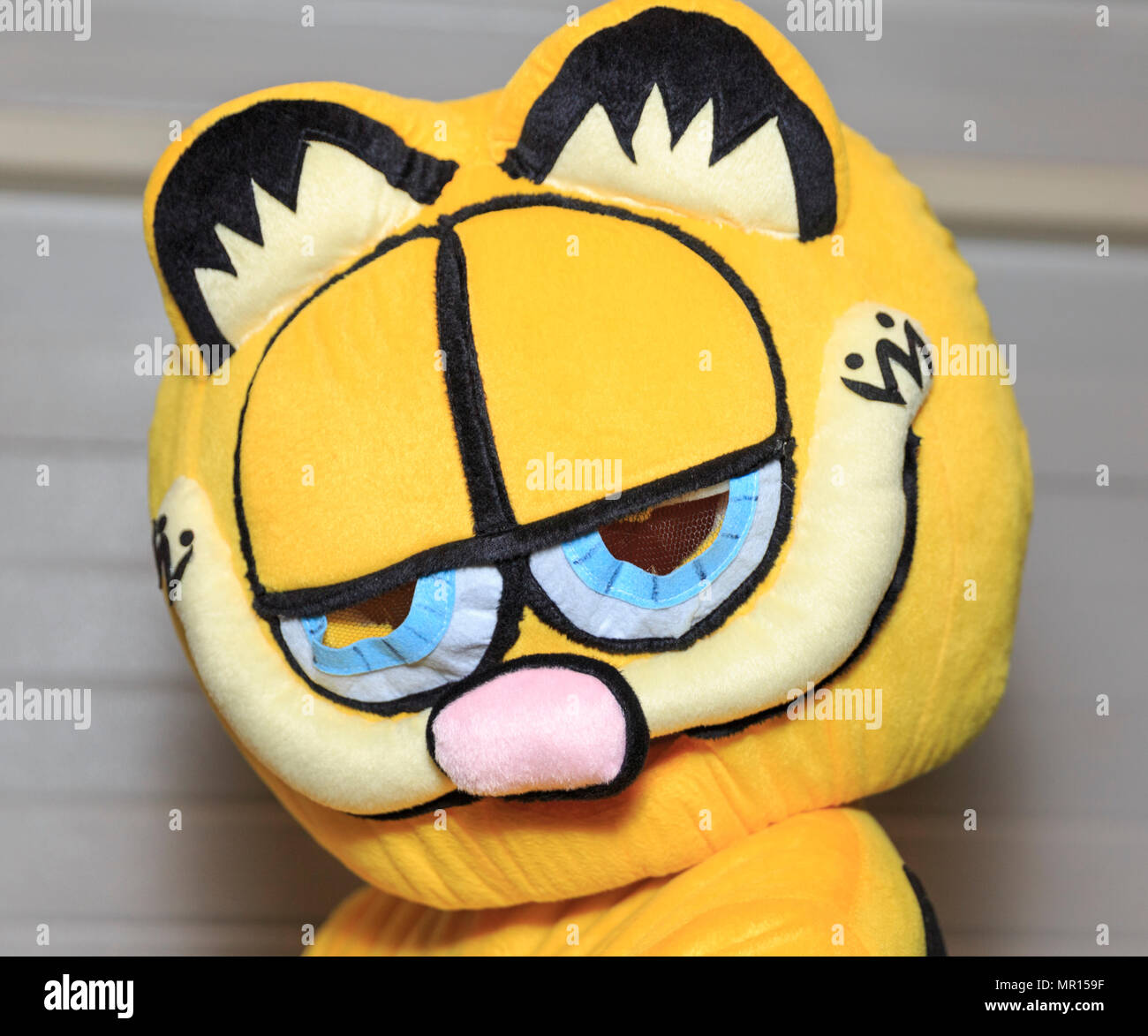 ExCel, London, 25th May 2018. A character Cosplayer as Garfield gets ...