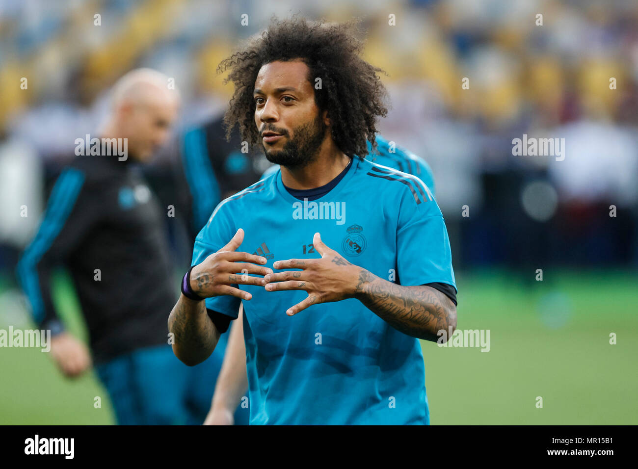 Marcelo of Real Madrid during Real Madrid training, prior to the UEFA ...