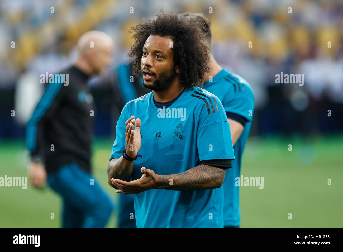 Marcelo of Real Madrid during Real Madrid training, prior to the UEFA ...