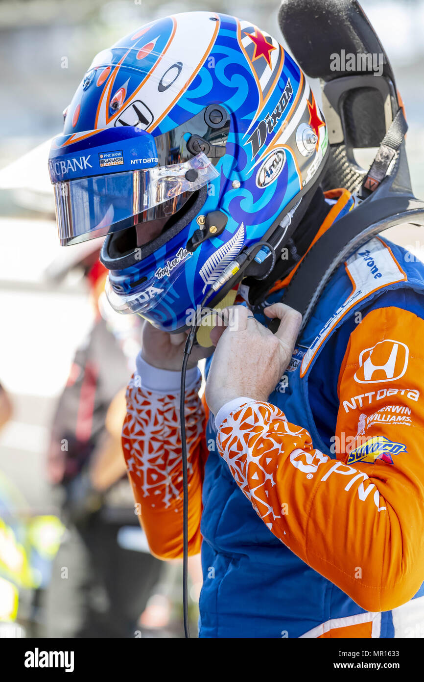 Indianapolis, Indiana, USA. 25th May, 2018. SCOTT DIXON (9) of New ...