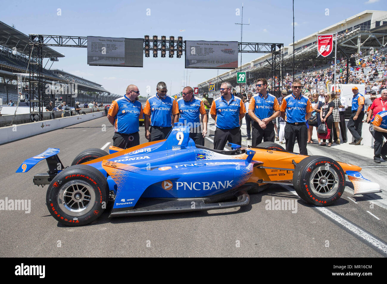 Indianapolis, Indiana, USA. 25th May, 2018. SCOTT DIXON (9) of New ...