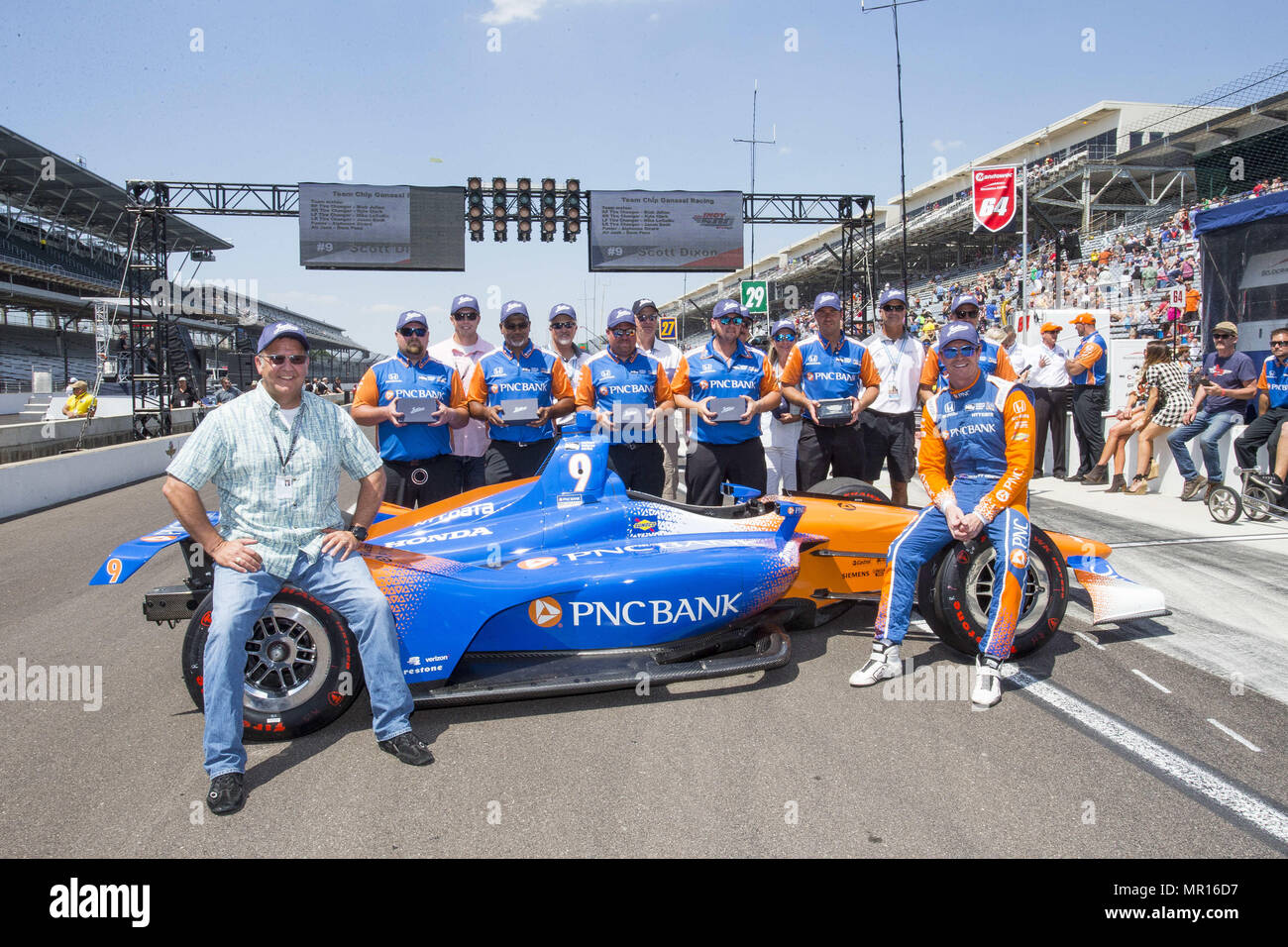 Indianapolis, Indiana, USA. 25th May, 2018. SCOTT DIXON (9) of New ...