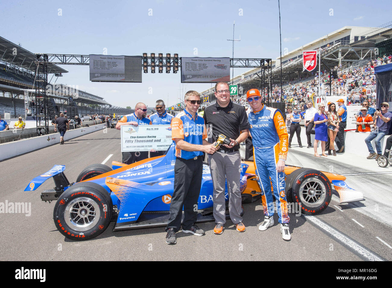 Indianapolis, Indiana, USA. 25th May, 2018. SCOTT DIXON (9) of New ...