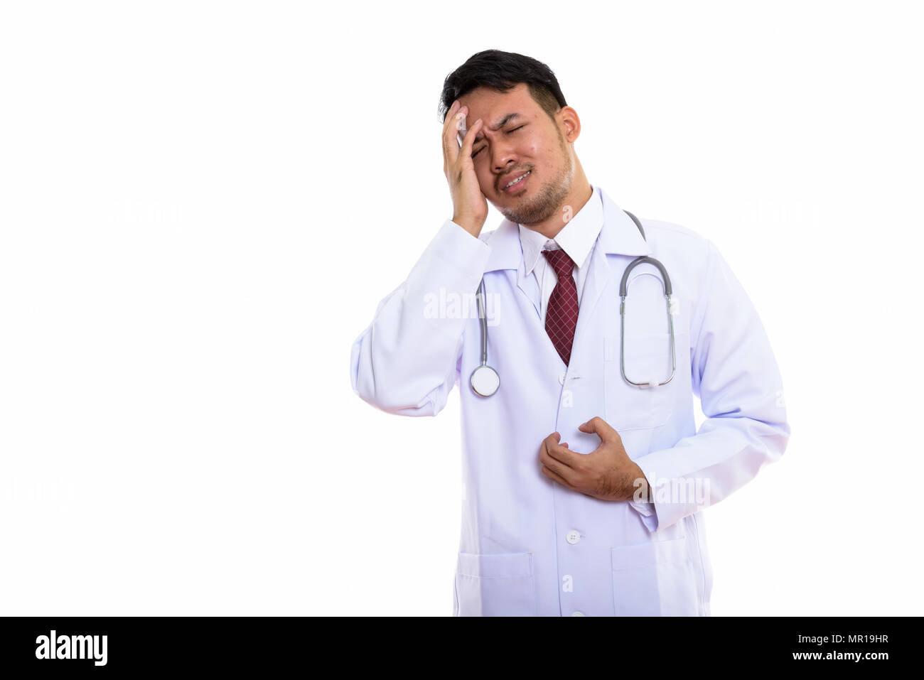 Doctor stressed hi-res stock photography and images - Alamy