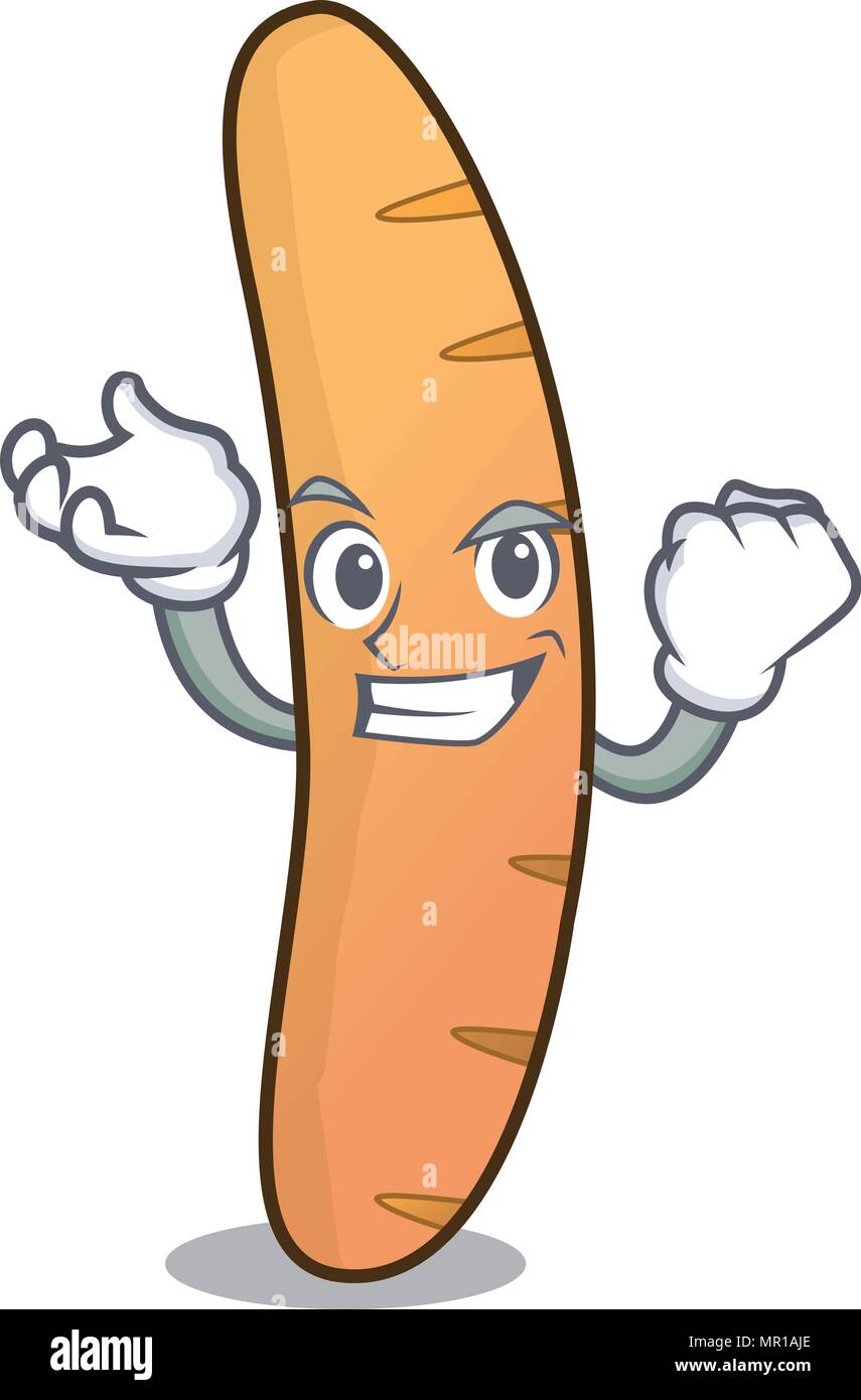 Successful baguette character cartoon style Stock Vector Image & Art ...