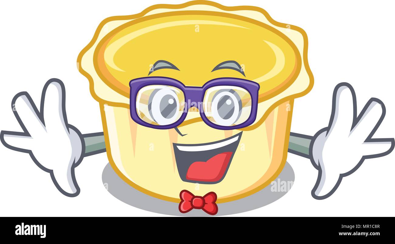 Geek egg tart character cartoon Stock Vector Image & Art - Alamy