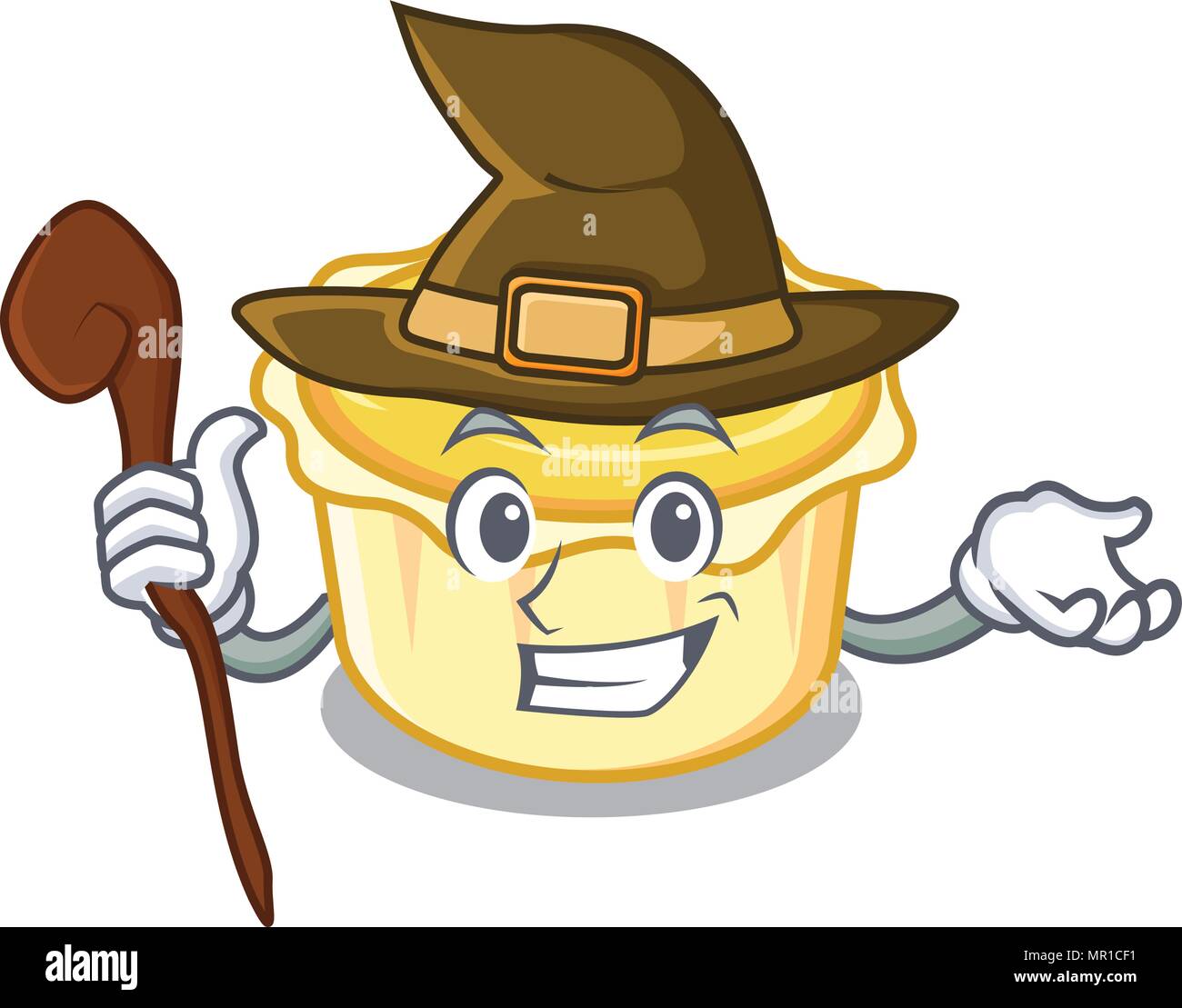 Witch egg tart mascot cartoon Stock Vector Image & Art - Alamy