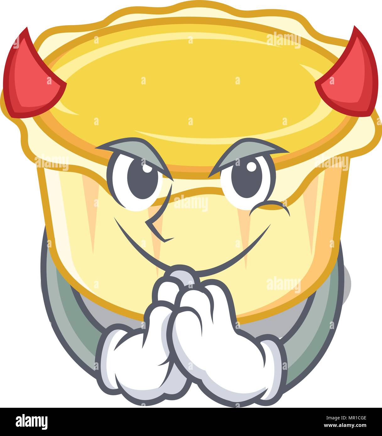 Devil egg tart mascot cartoon Stock Vector Image & Art - Alamy