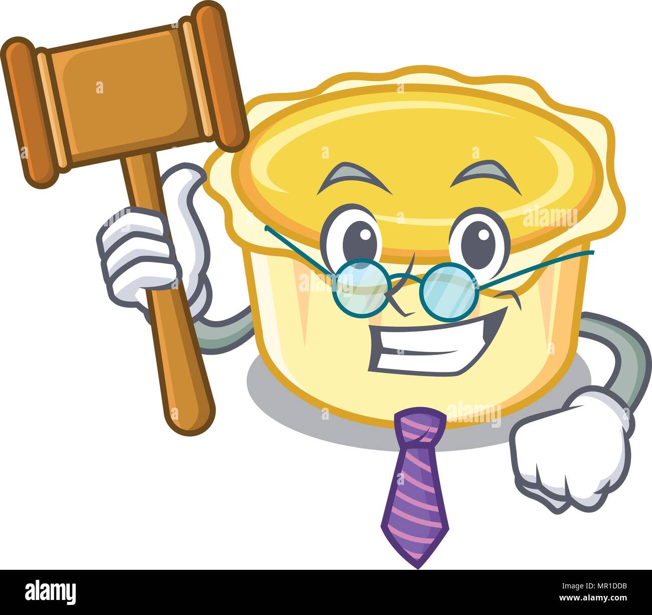 Judge egg tart mascot cartoon Stock Vector Image & Art - Alamy