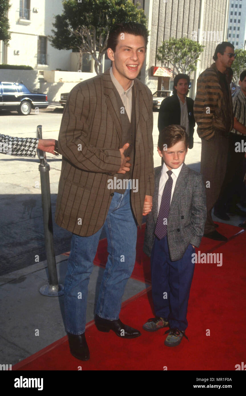 WESTWOOD, CA - MARCH 9: (L-R) Actor Christian Slater and brother actor ...