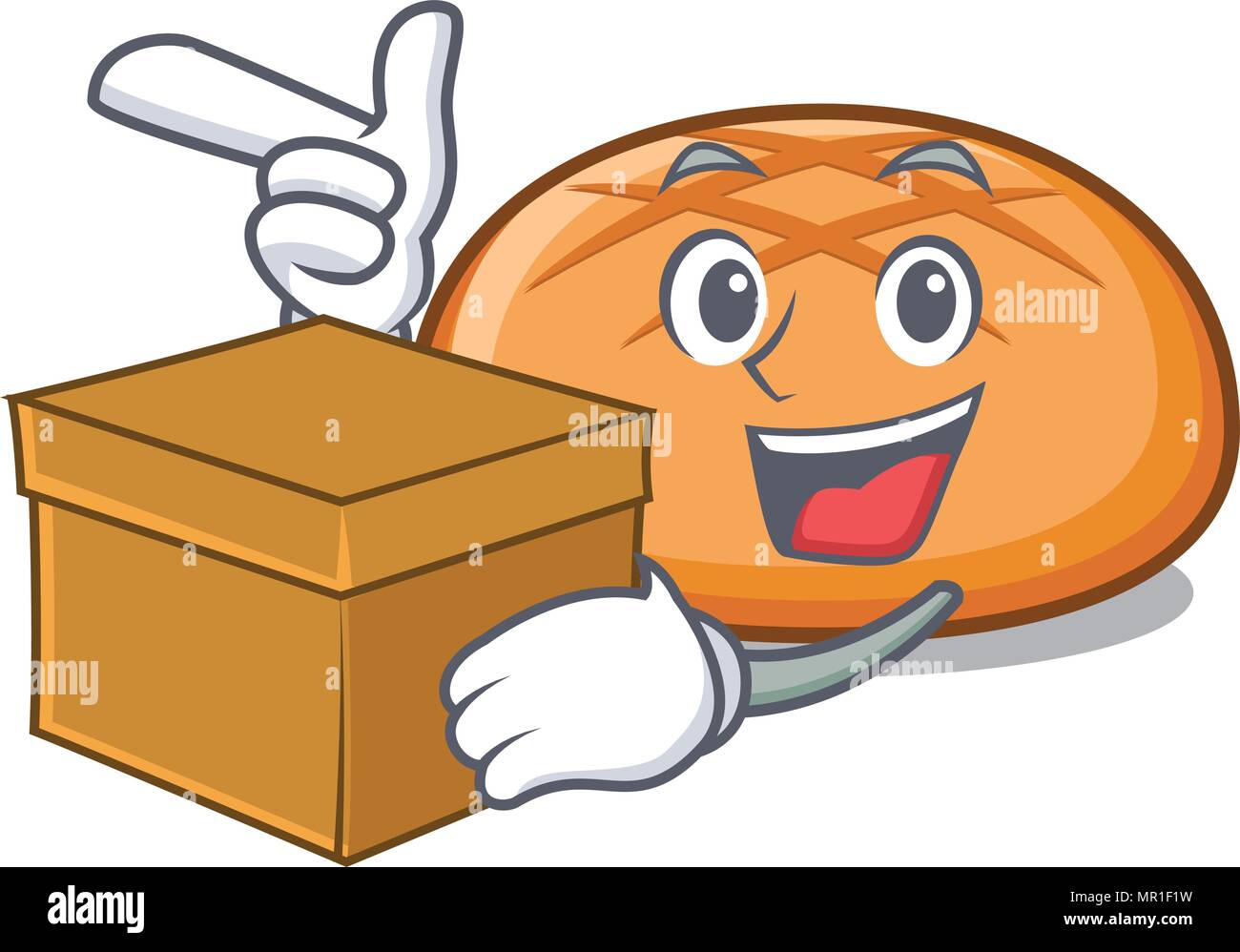 Cartoon character gift box burger hi-res stock photography and images ...