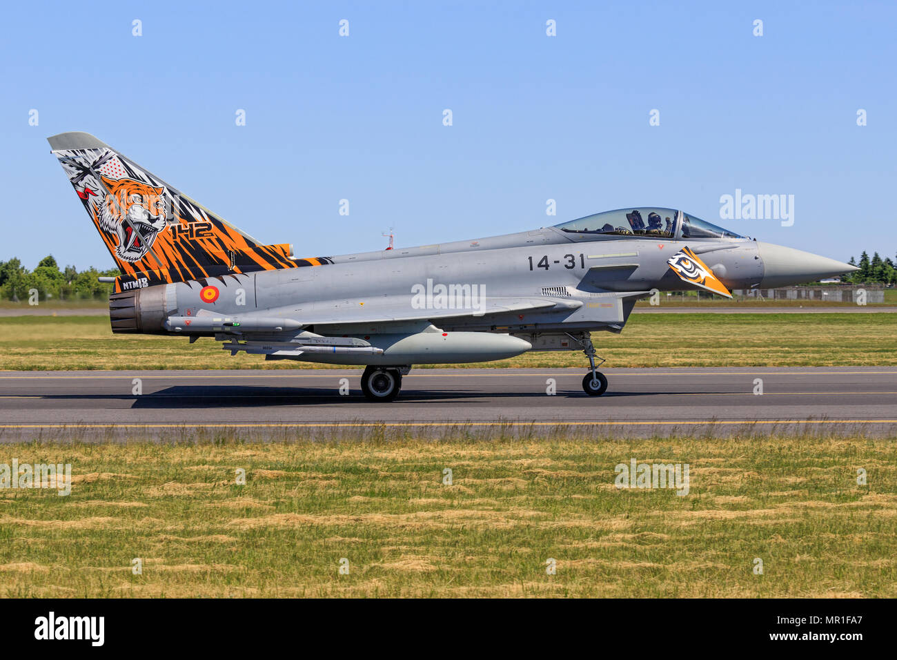 Eurofighter Typhoon EF2000 from Spain - Air Force Stock Photo - Alamy