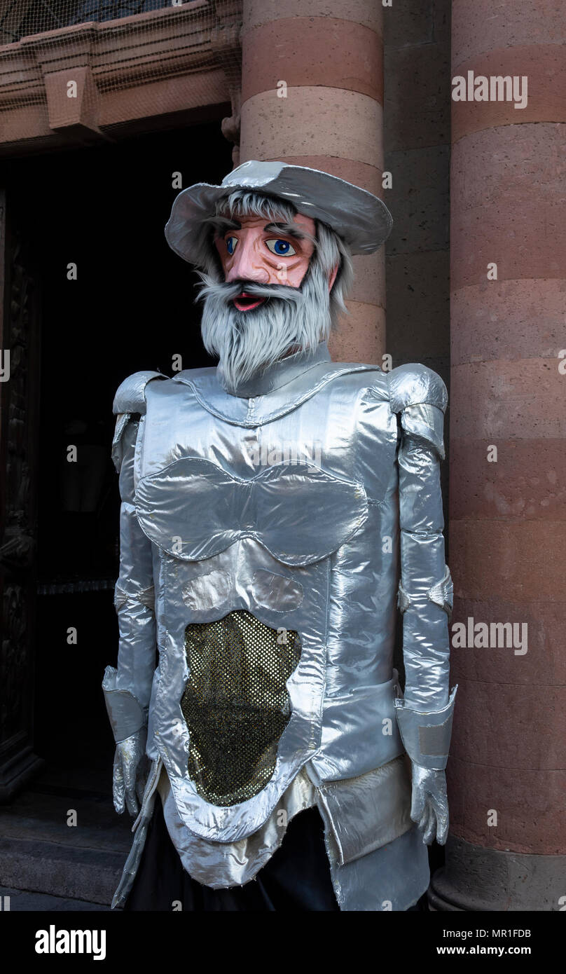 Giant Don Quote puppet, a mojigangas of San Miguel de Allende, Mexico ...