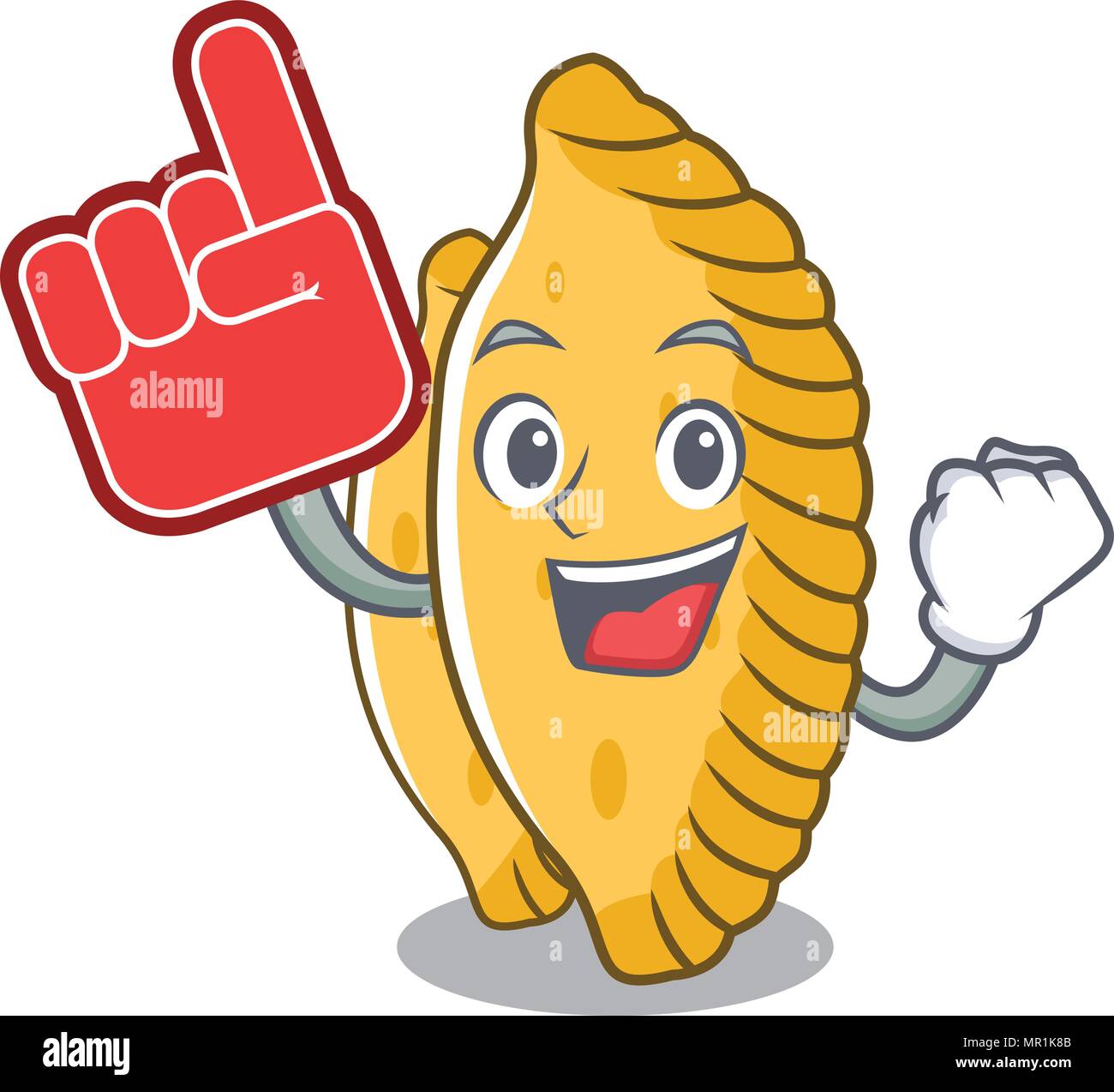 Foam finger pastel mascot cartoon style Stock Vector Image & Art - Alamy