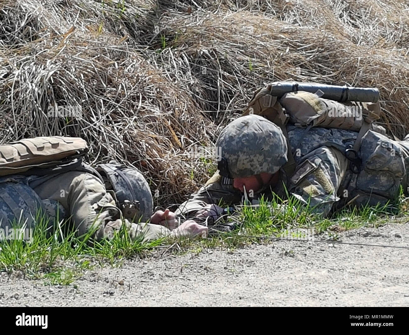 Spc. Richard Jarrell and Spc. John Simmons, assigned to the 23rd ...