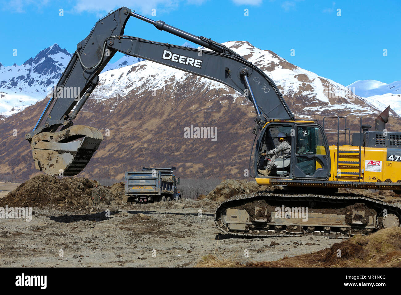 Alaska Guardsman Staff Sgt. John Cupp, a horizontal equipment ...