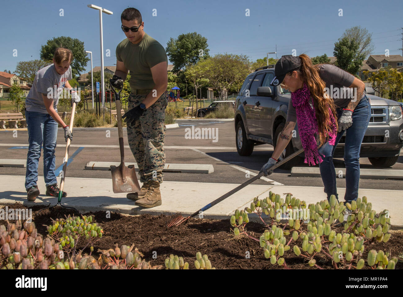 U.S. Marines with School of Infantry - West perform maintenance at ...