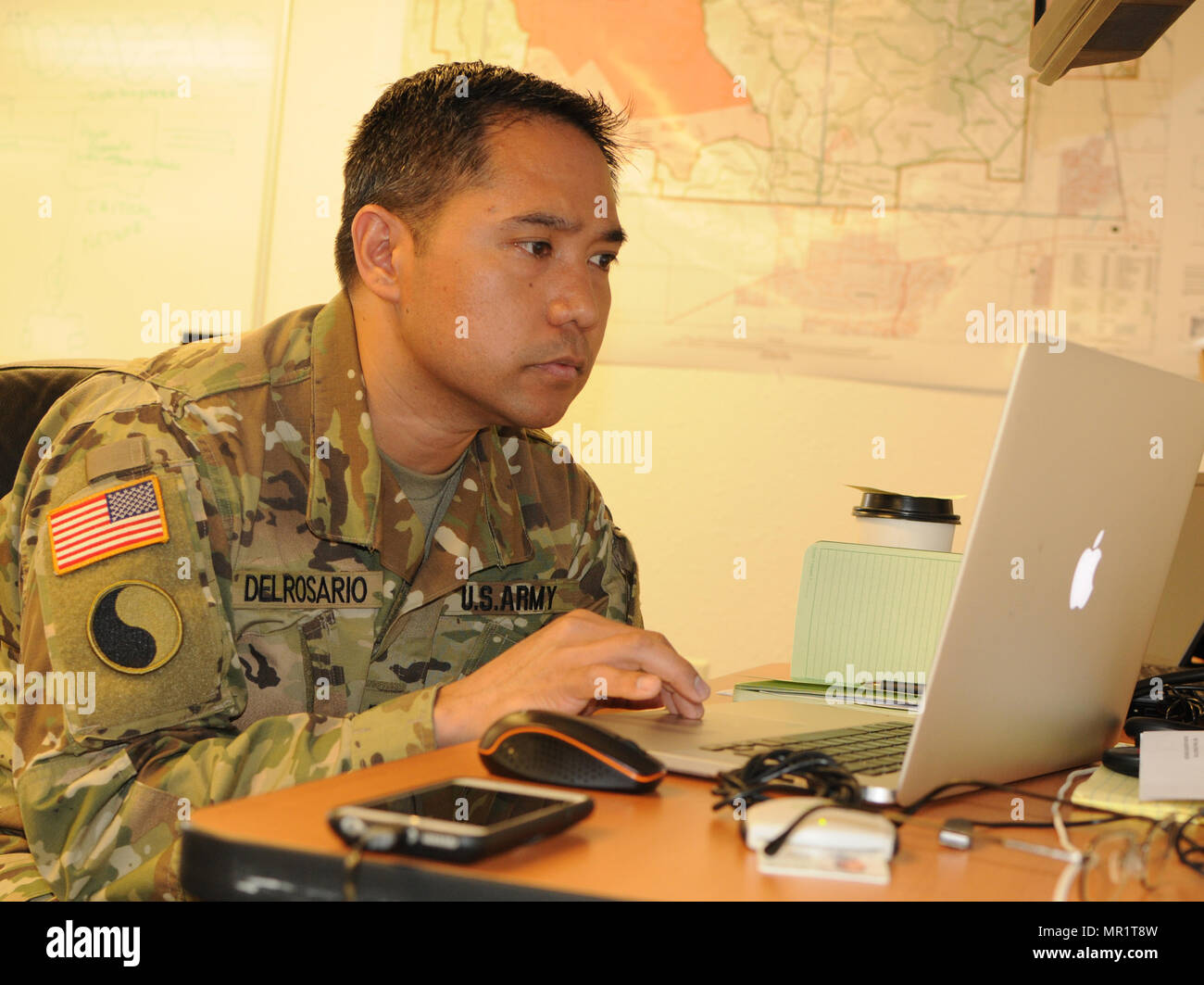 Capt. Dennis delRosario, a member of the Maryland National Guard Joint ...