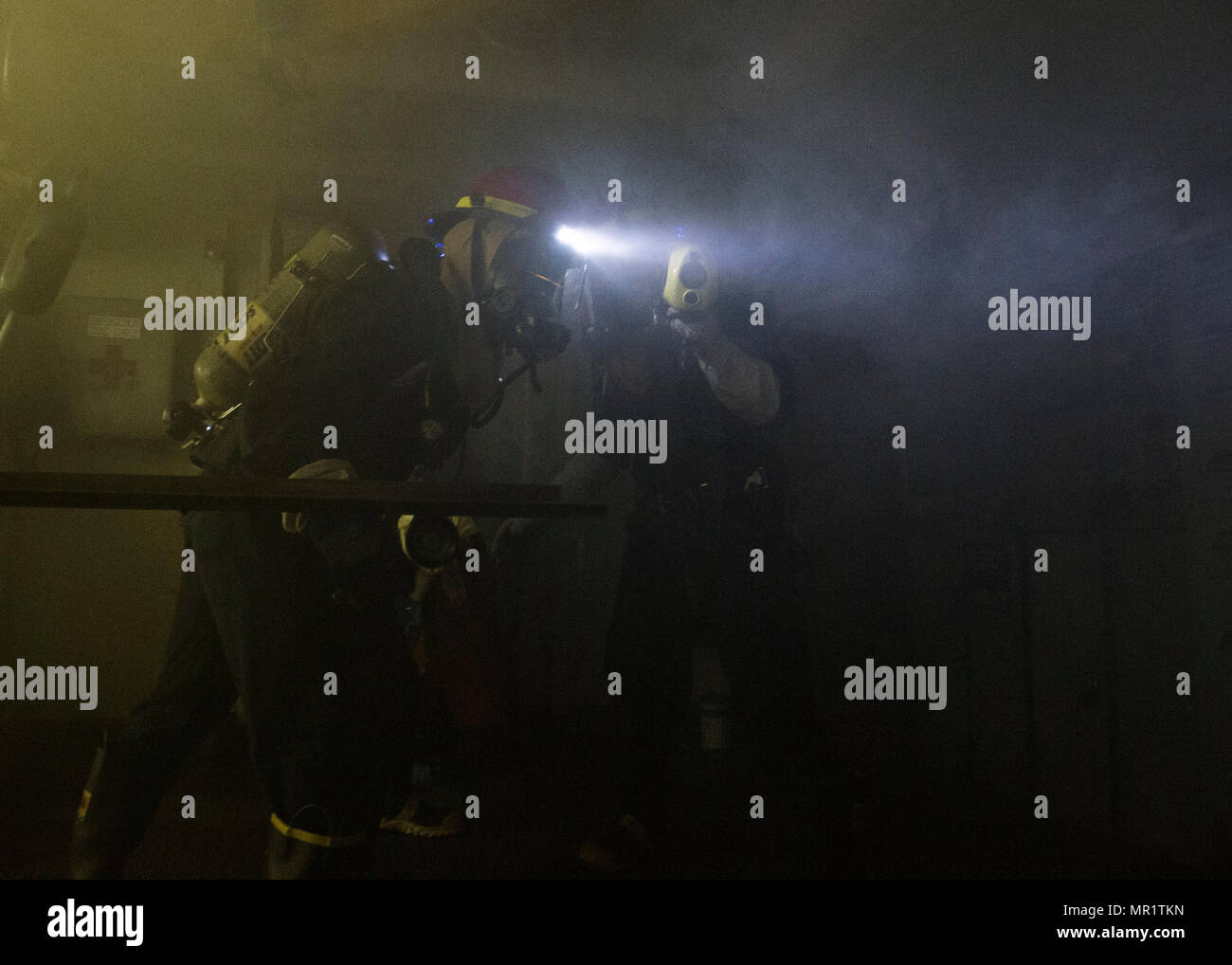 170429-N-OE873-200 PACIFIC OCEAN (April 29, 2017) Sailors use a naval ...