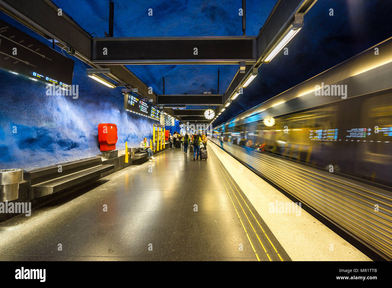 Stockholm, Sweden - Metro station Stock Photo - Alamy
