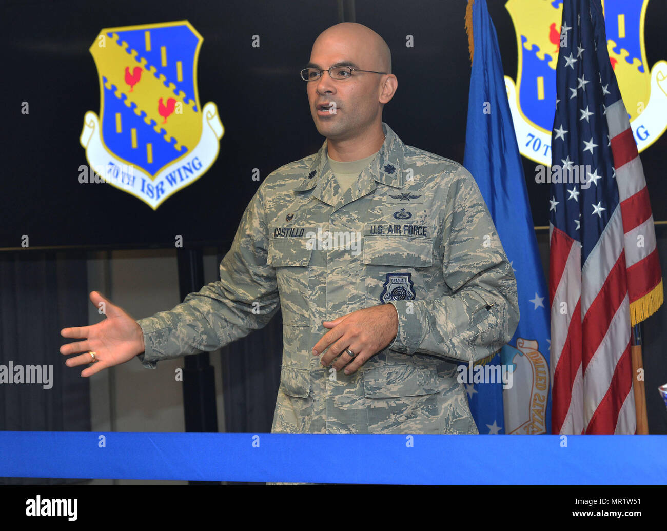 Lt. Col. Matthew Castillo, commander, 35th Intelligence Squadron ...