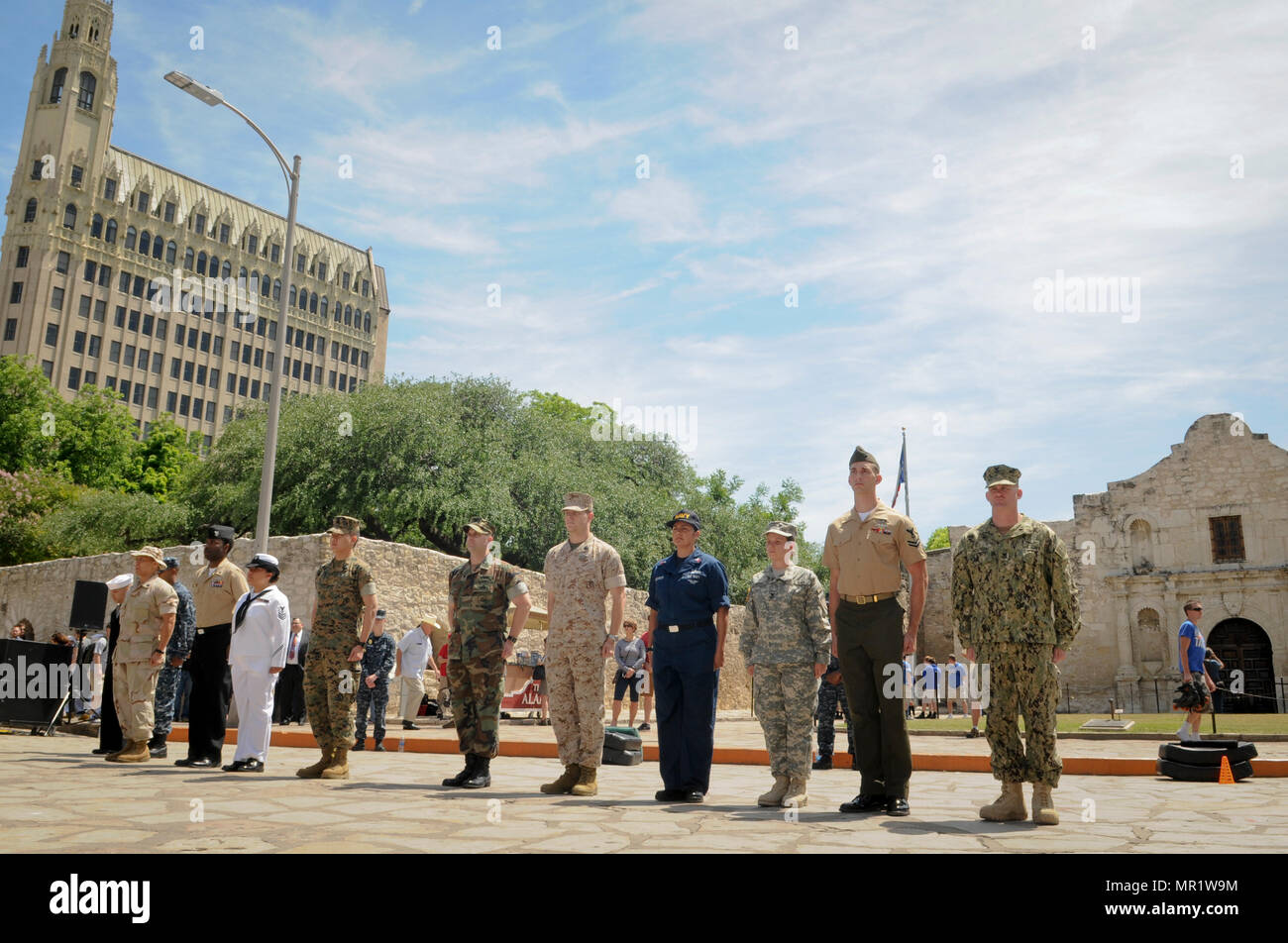 SAN ANTONIO (April 27, 2017) Instructors from Navy Medicine Training ...