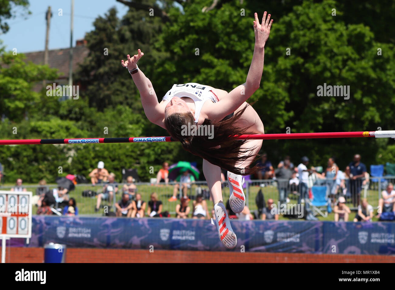 Loughborough, England, 20th, May, 2018. Emily Borthwick competing in ...