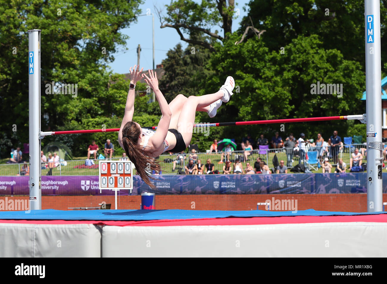 Loughborough, England, 20th, May, 2018. Emily Borthwick competing in ...