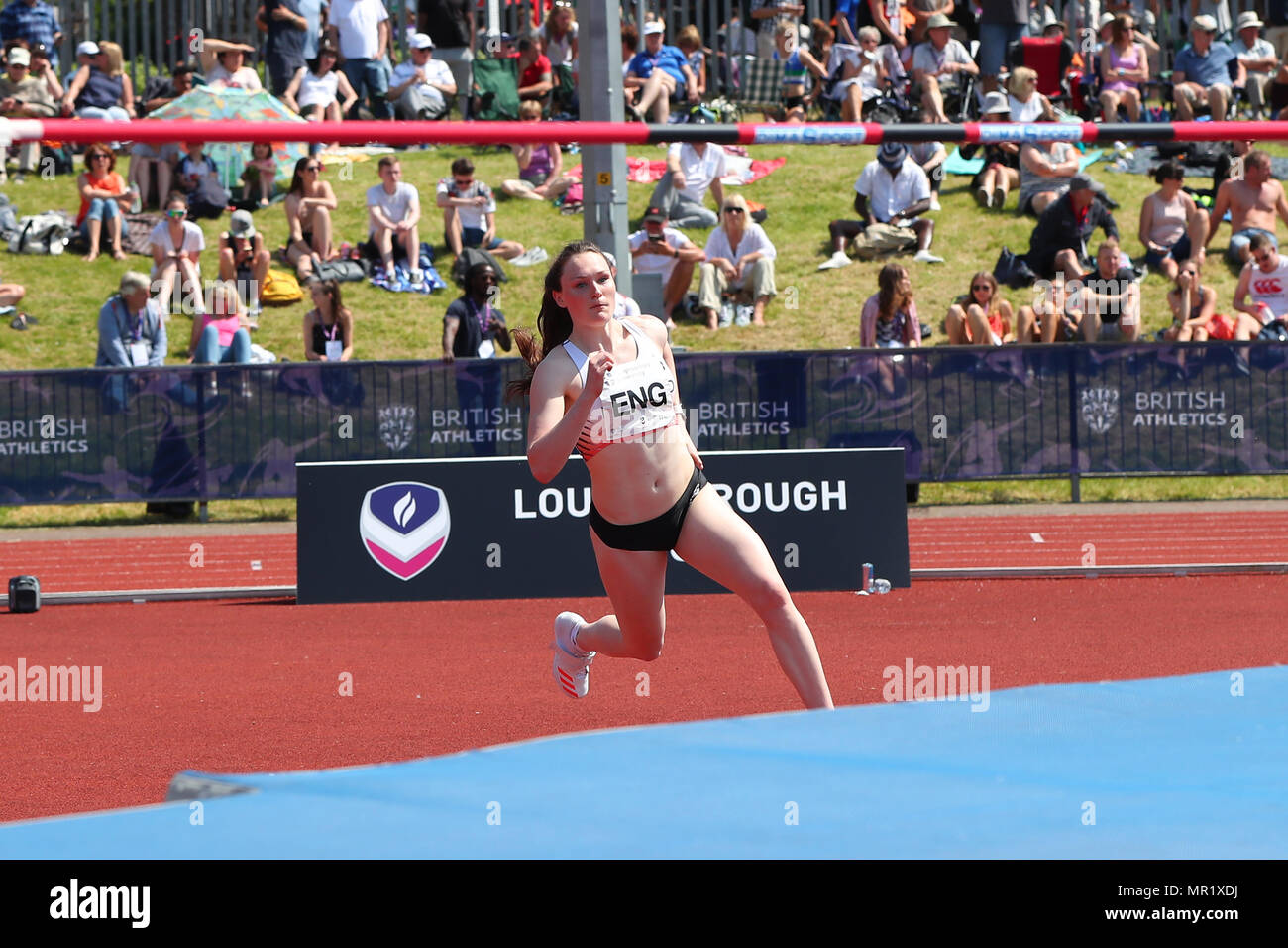Loughborough, England, 20th, May, 2018. Emily Borthwick competing in ...