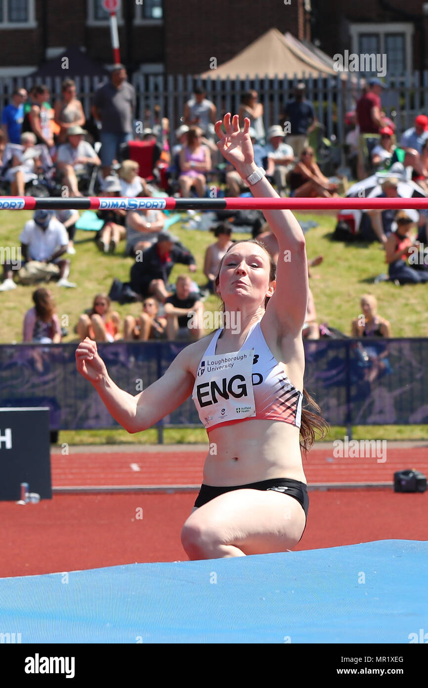 Loughborough, England, 20th, May, 2018. Emily Borthwick competing in ...