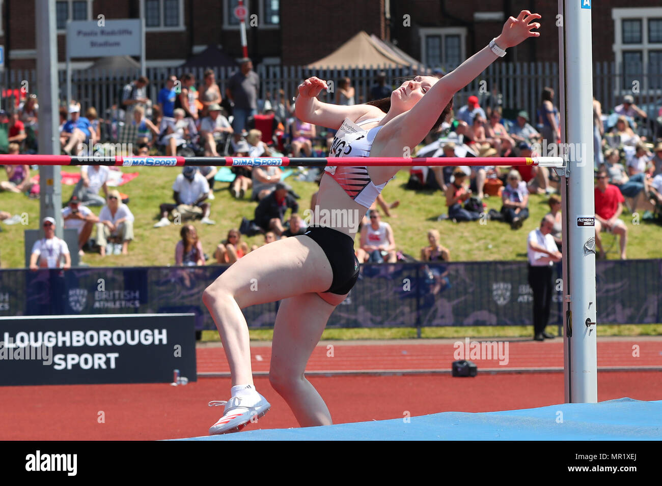 Loughborough, England, 20th, May, 2018. Emily Borthwick competing in ...