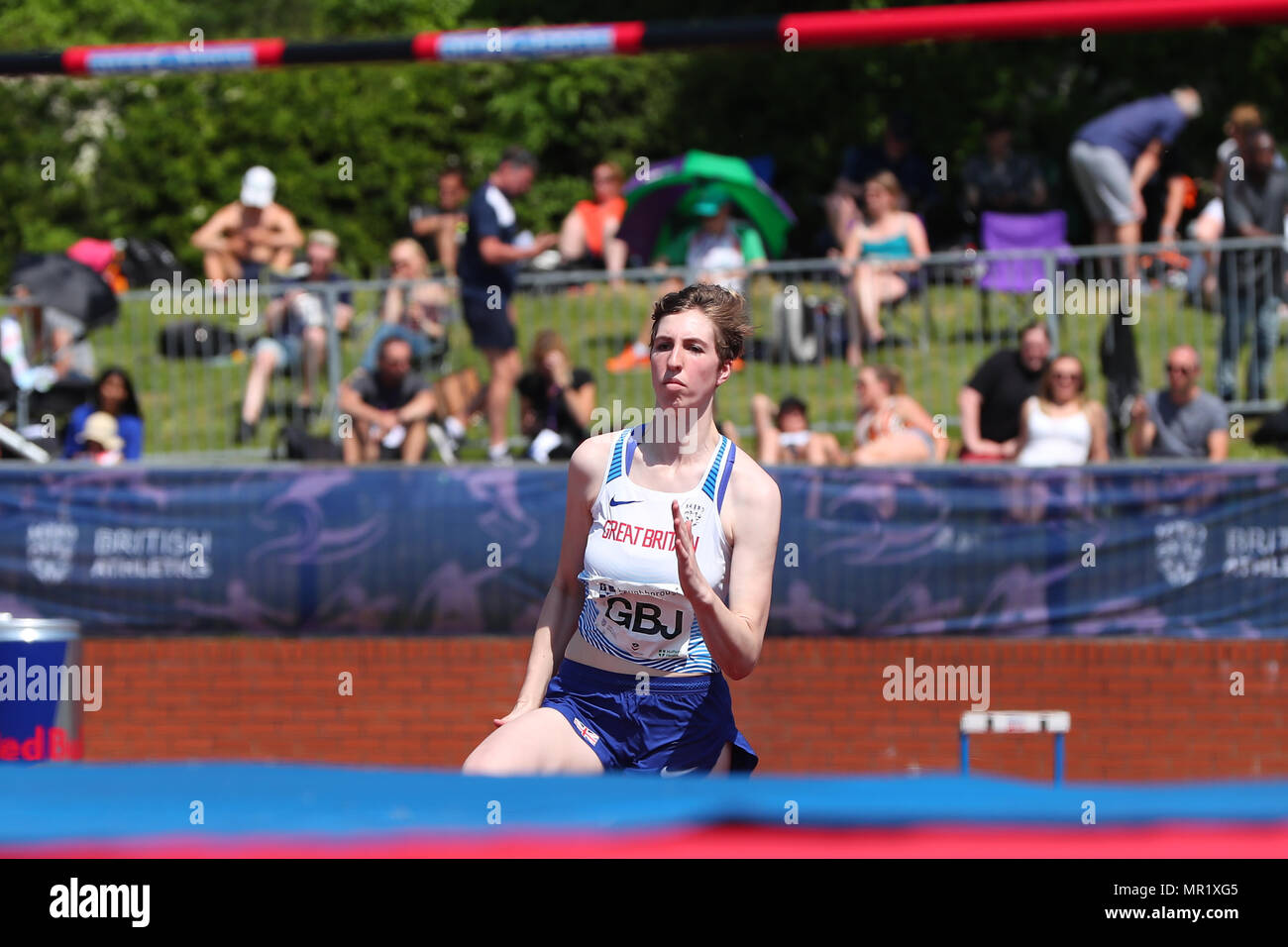 Loughborough, England, 20th, May, 2018. Abby Ward competing in the ...