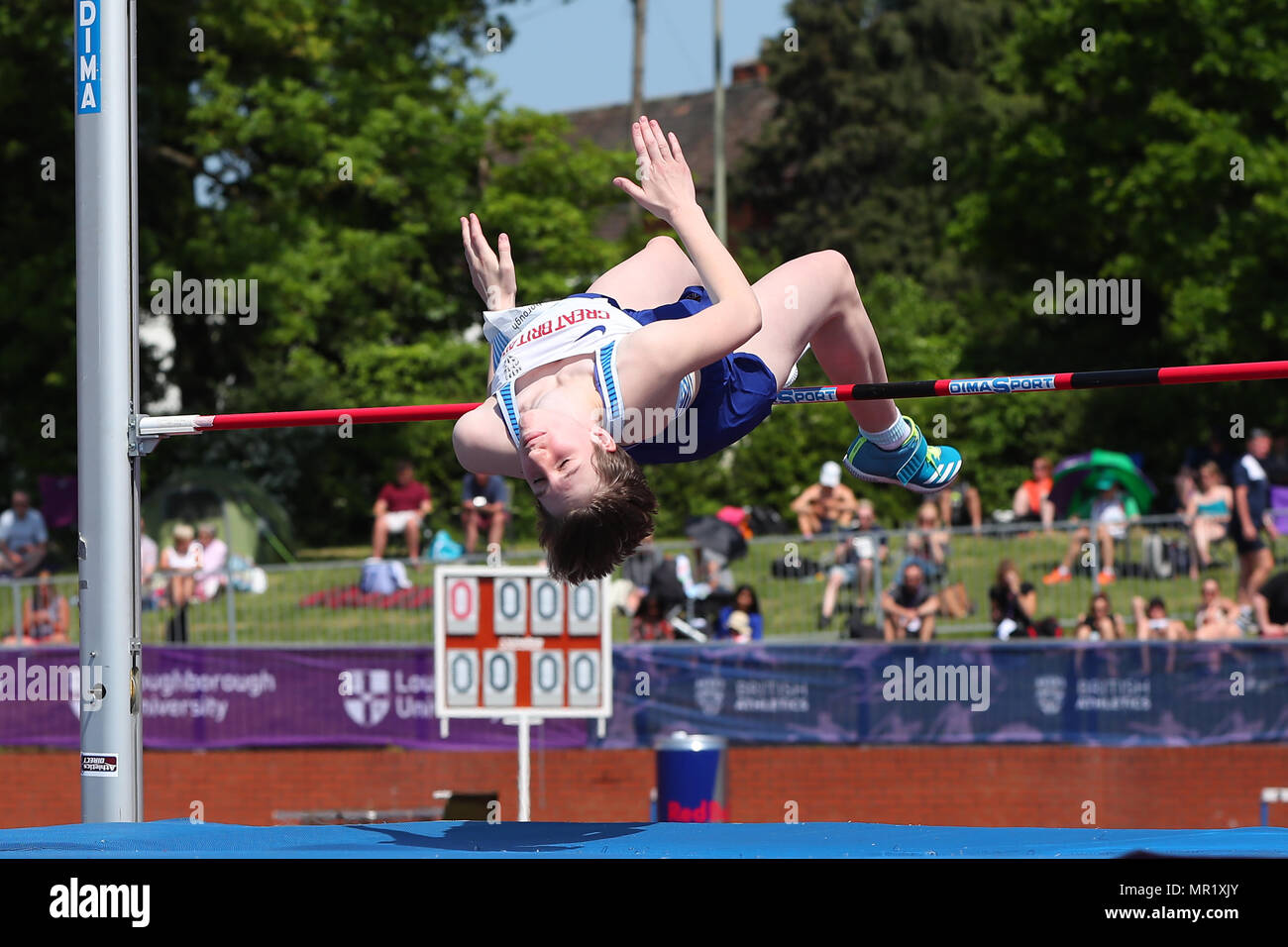 Loughborough, England, 20th, May, 2018. Abby Ward competing in the ...