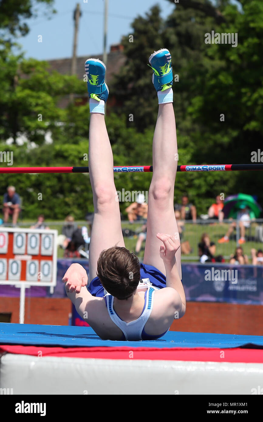 Loughborough, England, 20th, May, 2018. Abby Ward competing in the ...