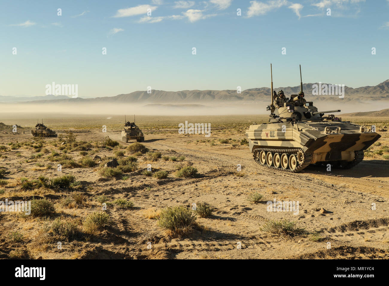 FORT IRWIN, Calif. — OPFOR Surrogate Vehicles and Main Battle Tanks ...