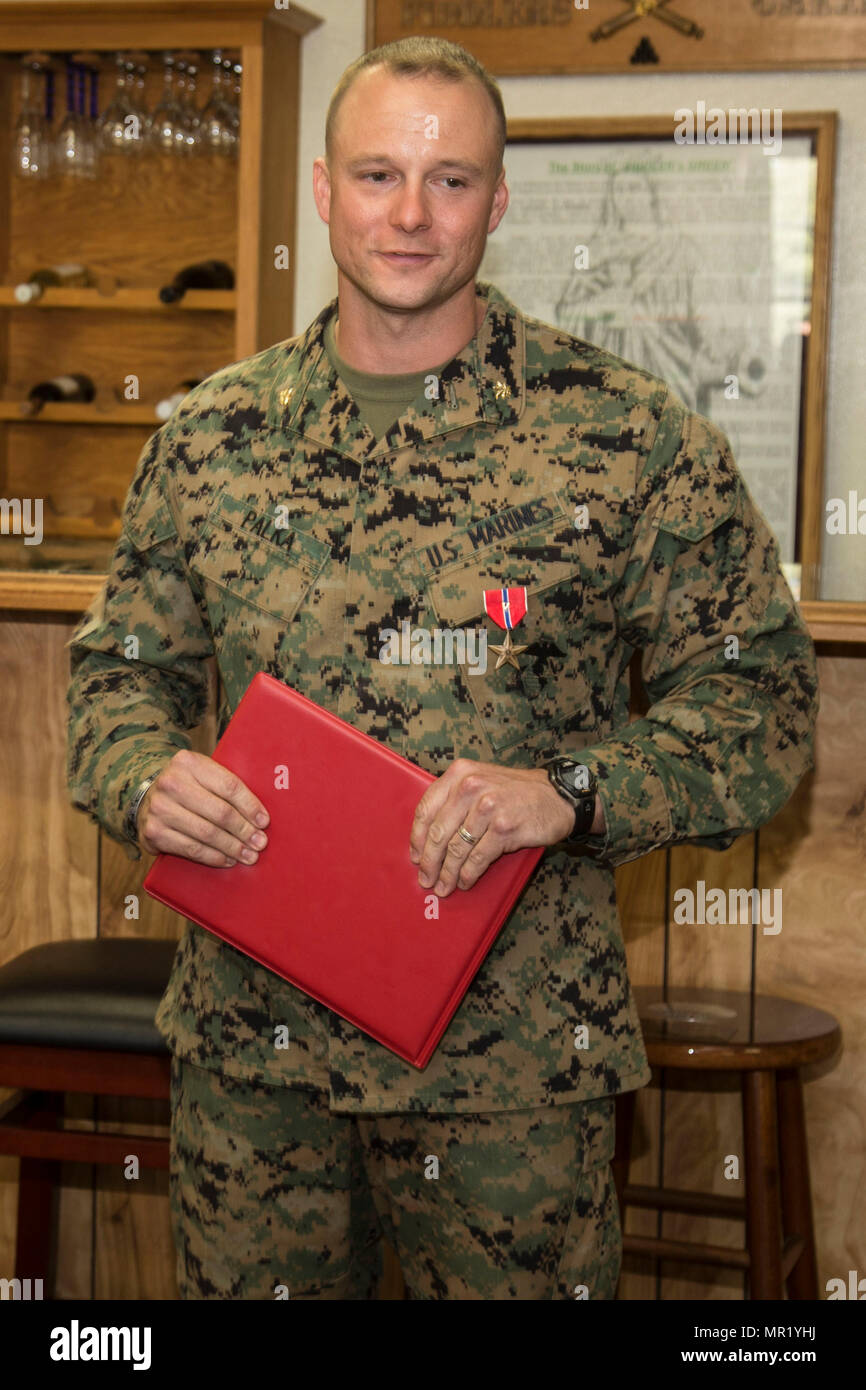 U.S. Marine Corps Maj. David J. Palka, assistant battalion inspector ...